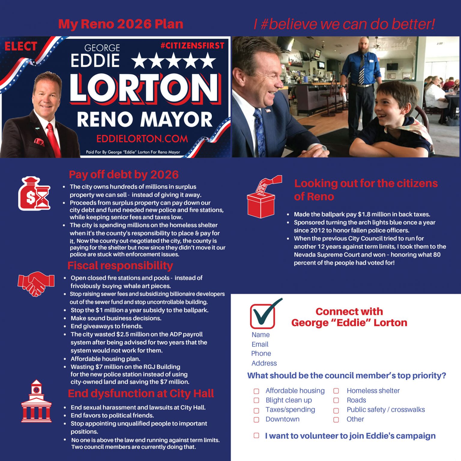 Eddie Lorton for Reno Mayor